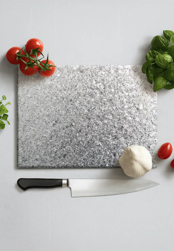 100% Luxury Silver Glass Chopping Board and Placemat – CreoGlass®