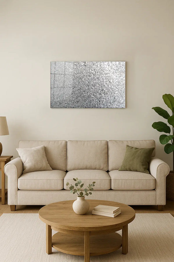 100% Luxury Silver Glass Wall Art - Landscape Sizes - DIY – CreoGlass®