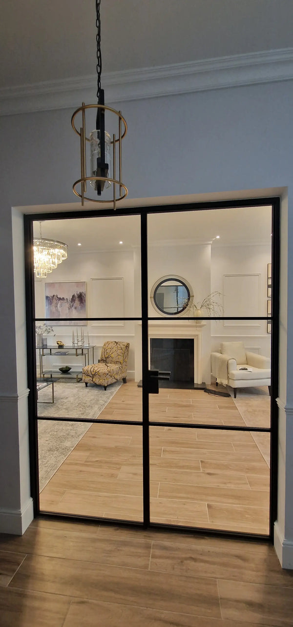 Velar Frame - Double Hinged Glass Door with Latch and Frame - PMF ...