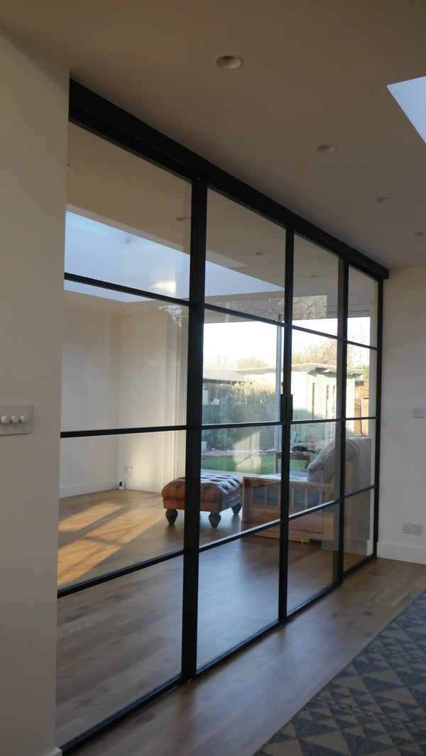 Vista Grid – Double Sliding Glass Door with Two Side Panels – PMF ...