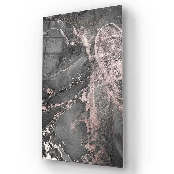 Grey Alcohol Ink Abstract Glass Wall Art - DIY – CreoGlass®