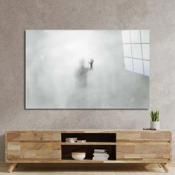Man in the Mist Glass Wall Art - DIY